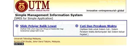 Smis Utm Mkutm