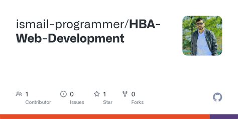 Github Ismail Programmer Hba Web Development