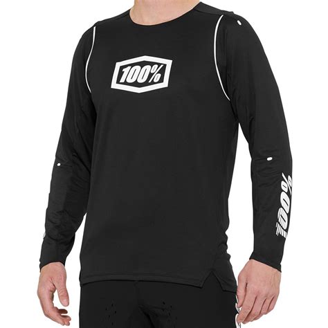 100 Mtb Jersey Long Sleeve R Core X Black Maciag Offroad
