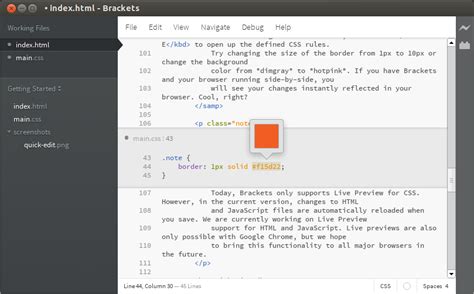 First Look At Brackets For Linux The Open Source Editor From Adobe OMG Ubuntu