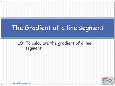 Maths Igcse E44 Gradient Of A Straight Line Math Support