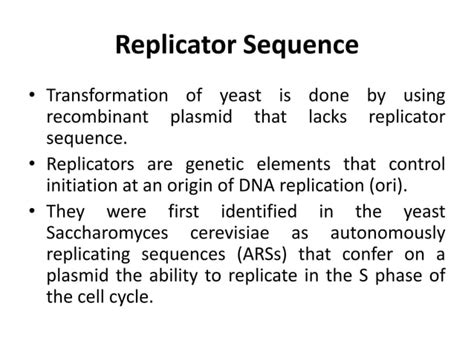 Transformation In Yeast Pptx