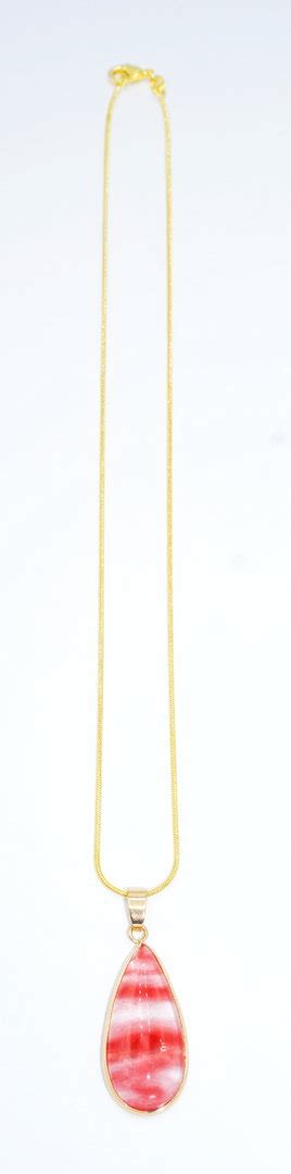 Goldkette Mit Anhänger Aus Chalcedon Echte Hingucker