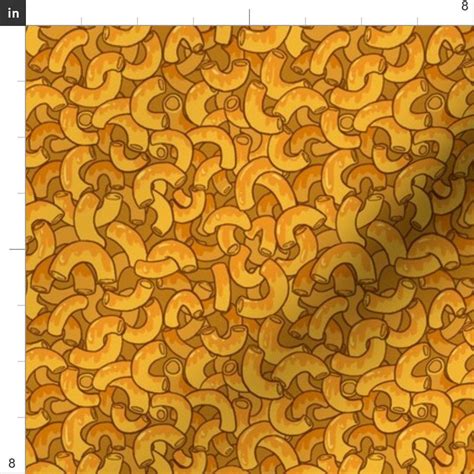 Macaroni And Cheese Fabric Mac N Cheese By Pi Ratical Food Etsy