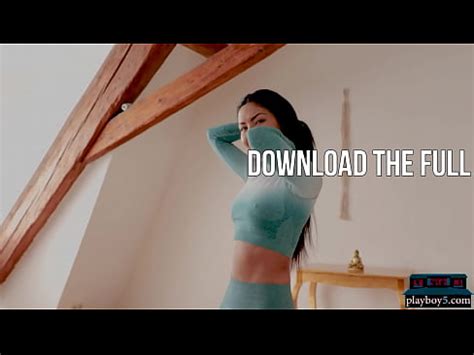 Petite Asian MILF Chloe Rose Doing Yoga And Strips Naked For Playboy