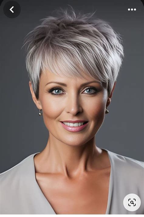 Pin On Korte Kapsels In 2024 Short Silver Hair Very Short Hair
