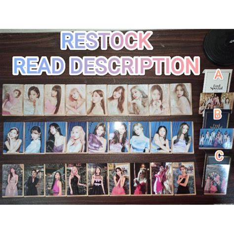 Twice Feel Special Official Pob Photocards And Gold Card Shopee
