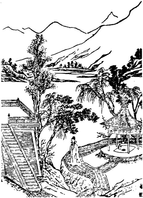 浣溪沙配画简单 浣溪沙配画 浣溪沙苏轼配图 大山谷图库