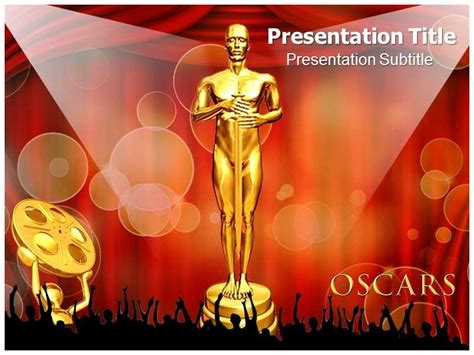 Award Certificate Template Powerpoint Elegant Oscar Awards Powerpoint