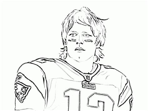 Tom Brady Coloring Pages Printable Coloring Home
