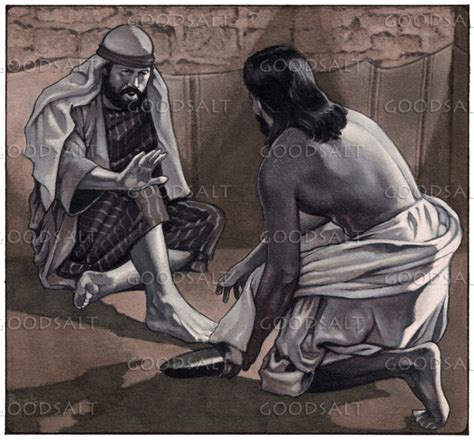 Jesus Washing His Disciples Feet Goodsalt