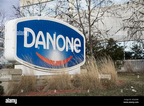 A Logo Sign Outside Of A Facility Occupied By Danone In Boucherville
