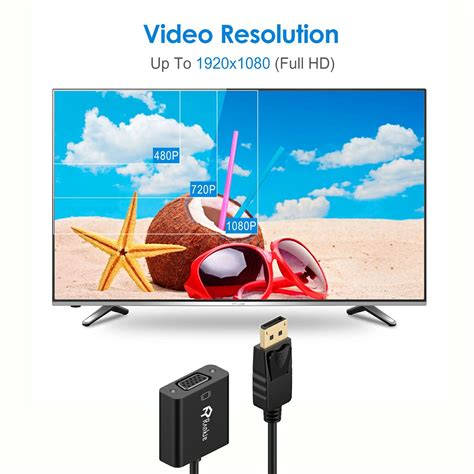 Dp To Vga Rankie Gold Plated Displayport Dp To Vga Male To Female