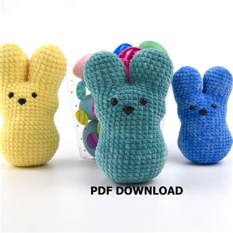 Knit Peeps Bunny Pattern Etsy