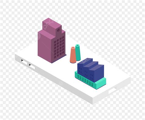 2 5d Building Png Image 2 5d Flat Building Illustration Pink Building
