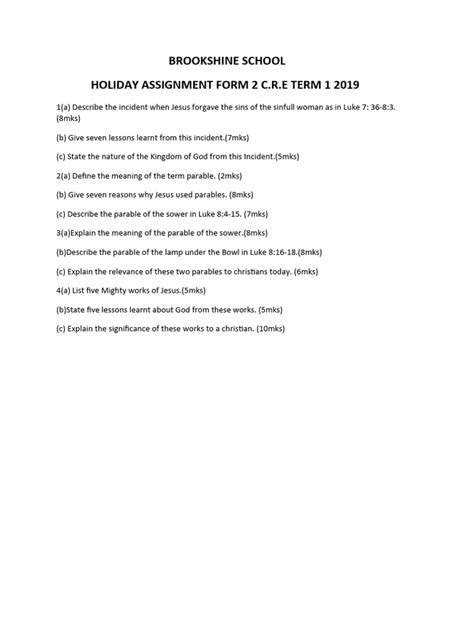 Creassignment Form2 Term 1 2019 Pdf