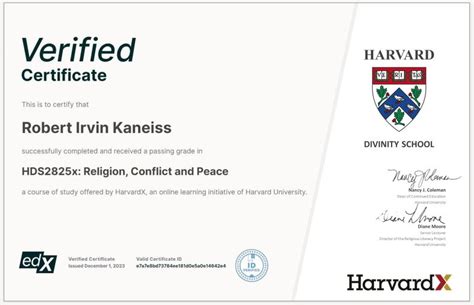I Really Enjoyed This Religion Conflict And Peace Course From Harvard Divinity School