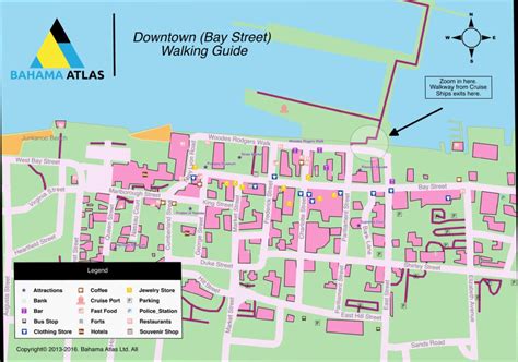 Nassau Bahamas Cruise Port Map Adams Printable Map