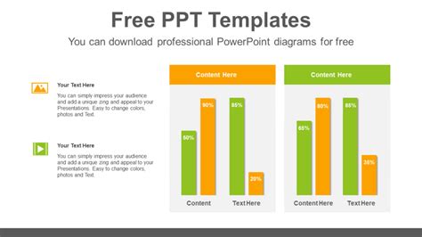 Download Bar Chart Comparative Ppt Brain Powerpoint Infographic Template