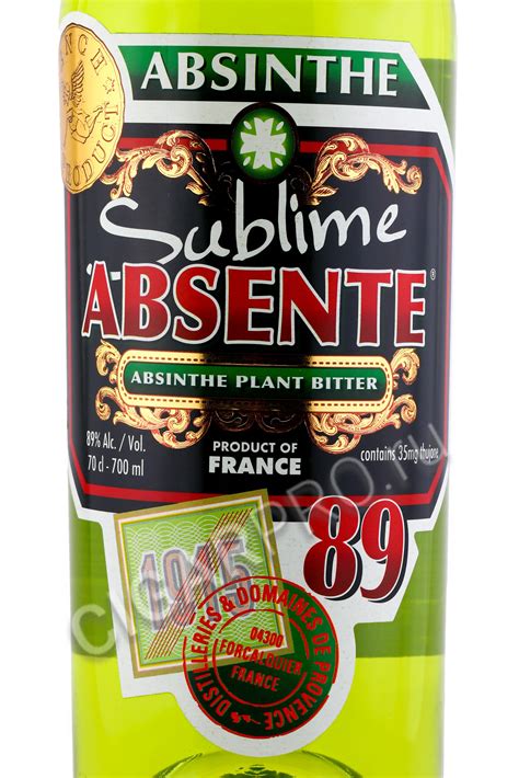 Absente Sublime купить Абсент Сублим 89% цена