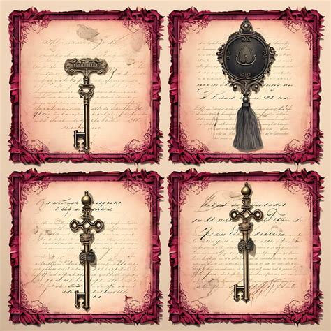 Premium Photo Set Of Eloquent Declarations Weathered Love Letter Paper Distressed D Clipart