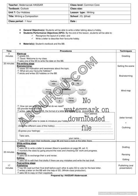 Cc Outlook Lp Comp3 Unit 7 Writing A Composition C C