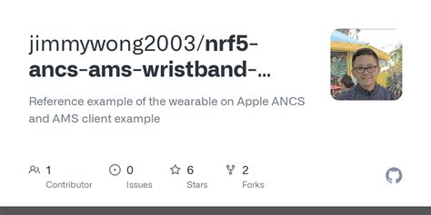Github Jimmywong2003nrf5 Ancs Ams Wristband Example Reference Example Of The Wearable On