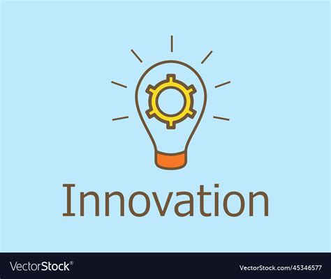 Innovation Line Icon Royalty Free Vector Image