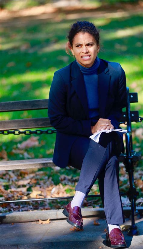 Zazie Beetz On The Set Of Steven Soderburghs Full Circle In New York Hawtcelebs