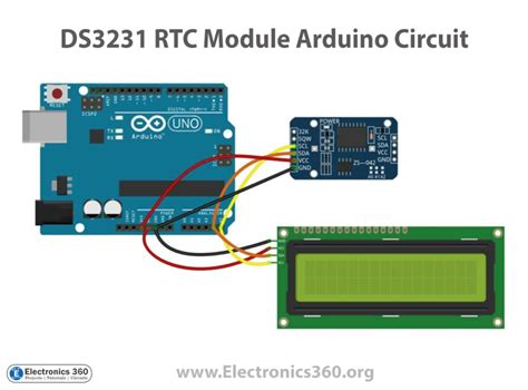 Interfacing DS3231 Real Time Clock RTC Module with Arduino - Electronics 360