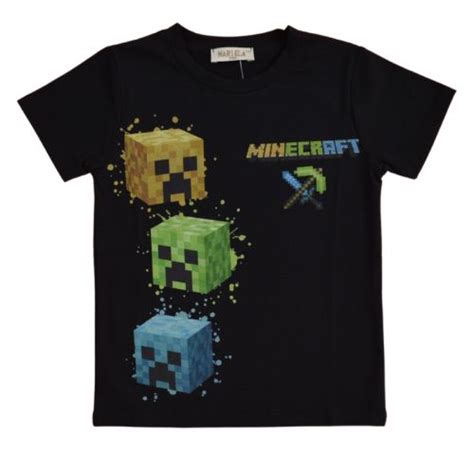 Памучна детска тениска Minecraft Cubes