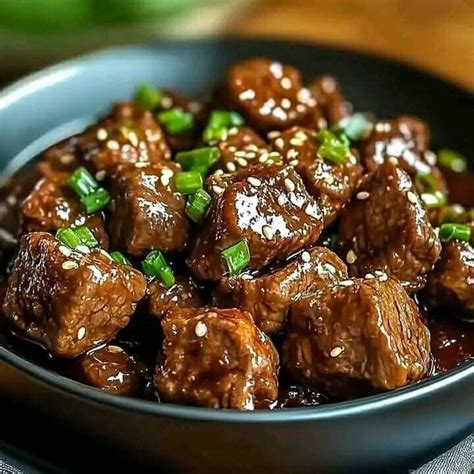 Honey Garlic Beef Cubes Slow Cooker Brekcel Recipe