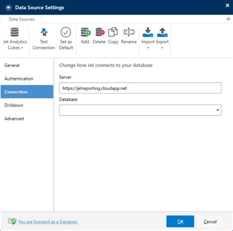 create an internet based olap cube data source with jet reports jet