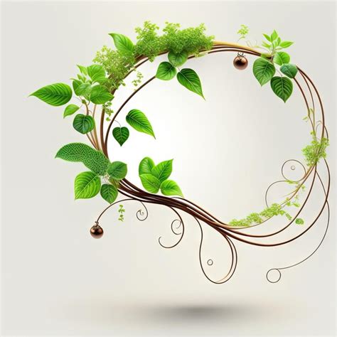 Premium Ai Image Vines Climbing Plant Tendrils Isolated On White