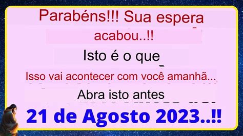 Parabéns Deus Diz Sua Espera acabou Isso vai acontecer