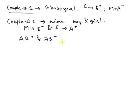 SOLVED Two Couples Had Babies In The Same Hospital On The Same Day Couple 1 Had A Baby Girl