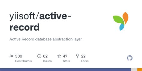 Github Yiisoft Active Record Active Record Database Abstraction Layer