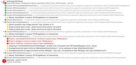 Rnfirebasemessagingm Have Some Errors Now · Issue 194 · Invertasereact Native Firebase · Github