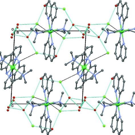 Packing In The Crystal Structure Showing The O H···o O H···cl And