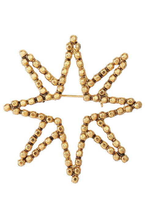 Ader Bijoux アデル ビジュー ｜【予約販売】cutsteel スターブローチ ゴールド の通販｜elleshop・ エル・ショップ