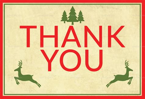 Printable Thank You Cards Christmas Free At Brett Ramires Blog