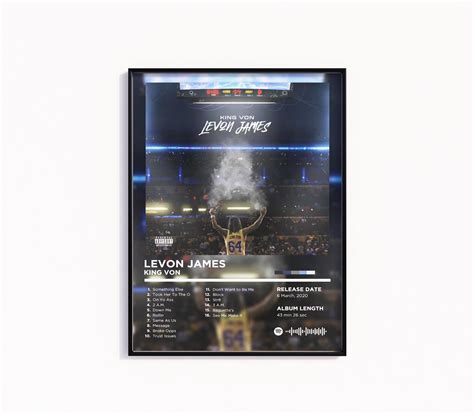 King Von Levon James Album Poster Rapper Posters