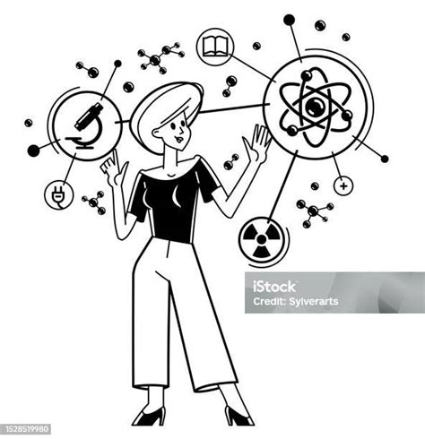 과학자는 과학 이론을 발견하고 실험을 벡터 개요 그림 과학 연구 또는 발명 물리학 및 화학으로 만듭니다 개성 개념에 대한 스톡 벡터 아트 및 기타 이미지 Istock