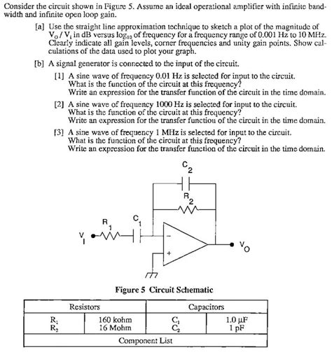 Solved Consider The Circuit Shown In Figure 5 Assume An