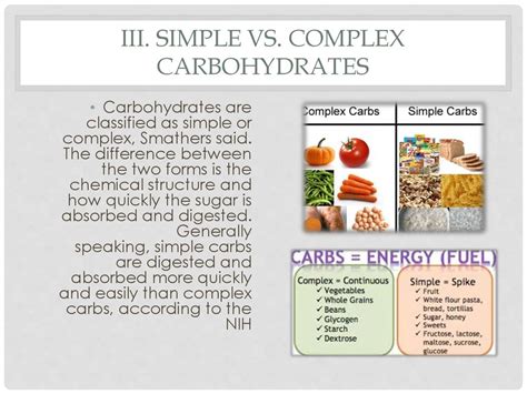 Myth Busters Simple Complex Carbs Handouts Nutrition