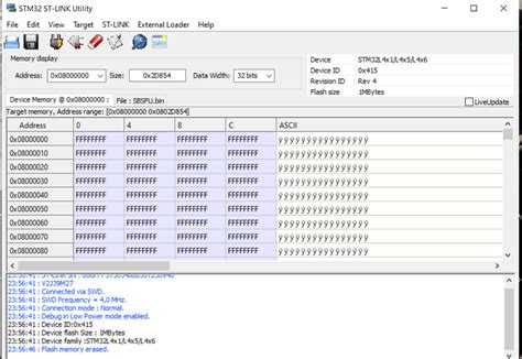 Hello I Did A Full Chip Erase Of My Card Stm32