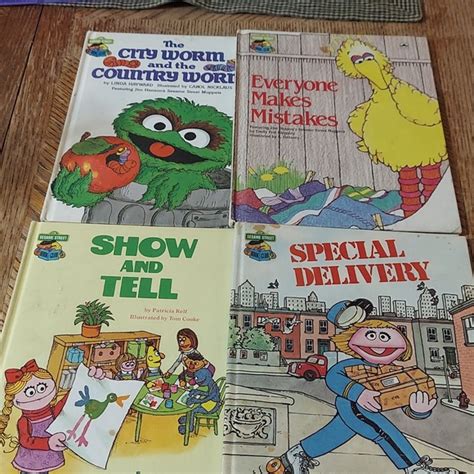 Sesame Street Other Vintage Bundle Of Sesame Street Book Club Books
