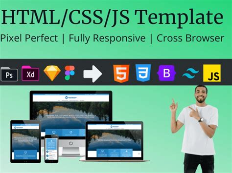 PSD XD Figma And Sketch Design Converted Into HTML CSS JS Template Upwork