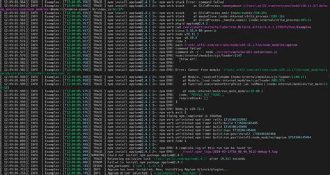Error While Installing Appium 2 4 1 Via Subprocess Support Appium