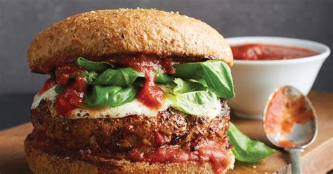 Healthy Grilled Pizza Burgers Recipe